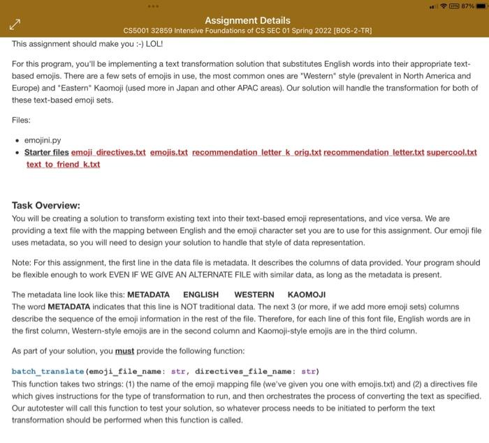 Solved In Python Write A Program That Translates English 