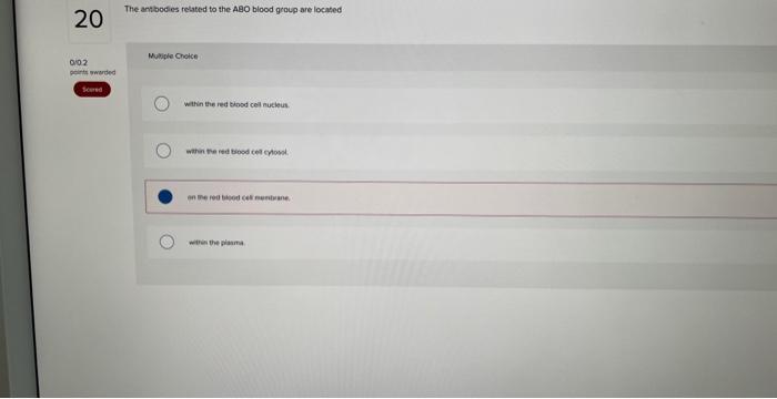 Solved The antbodies related to the A8O blood group are | Chegg.com