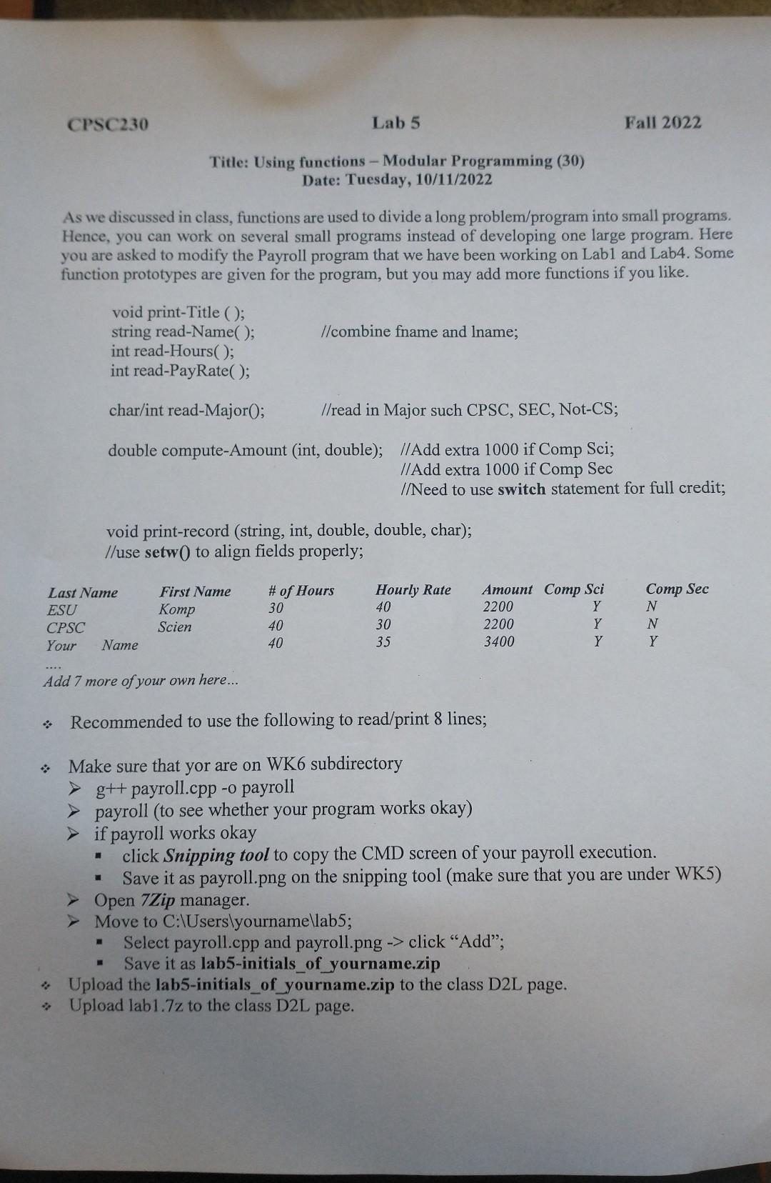 As we discussed in class, functions are used to | Chegg.com