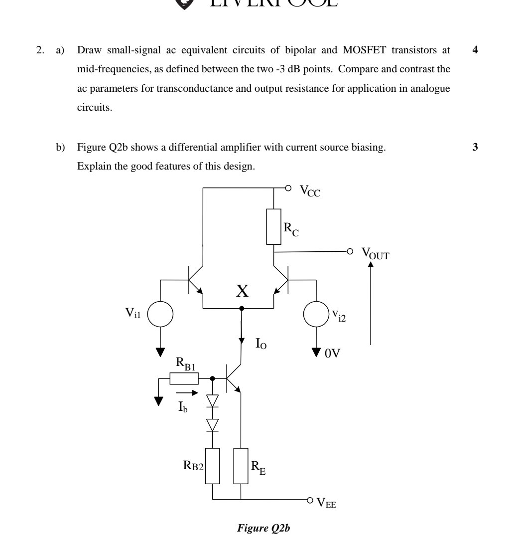 Solved a) ﻿Draw small-signal ac equivalent circuits of | Chegg.com