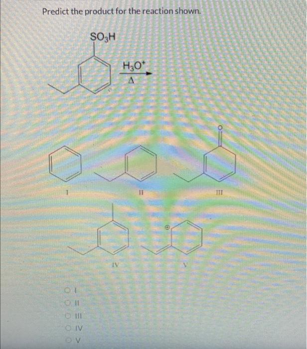Solved Predict the product for the reaction shown. SO3H H30* | Chegg.com