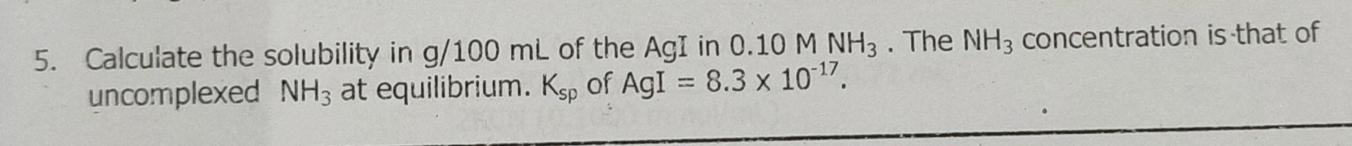 Solved 2. How many moles of AgCl(s) will dissolve in 1.00 L | Chegg.com