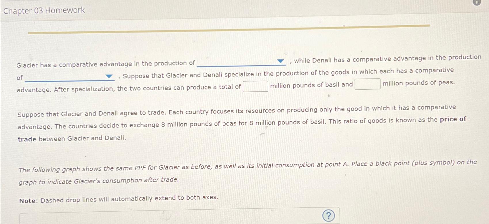 Solved Chapter 03 ﻿HomeworkGlacier has a comparative | Chegg.com