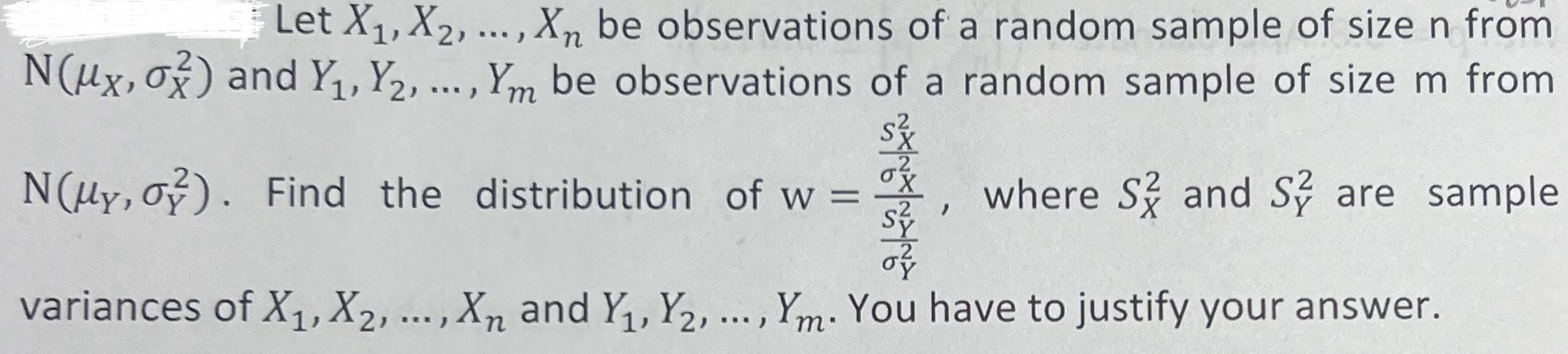 Solved Let x1,x2,dots,xn ﻿be observations of a random sample | Chegg.com