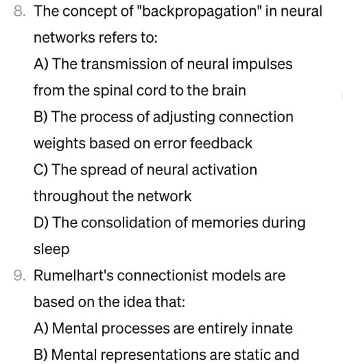 Solved The concept of "backpropagation" in neural networks | Chegg.com