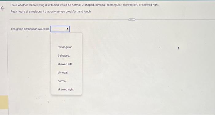 Solved State whether the following distribution would be | Chegg.com
