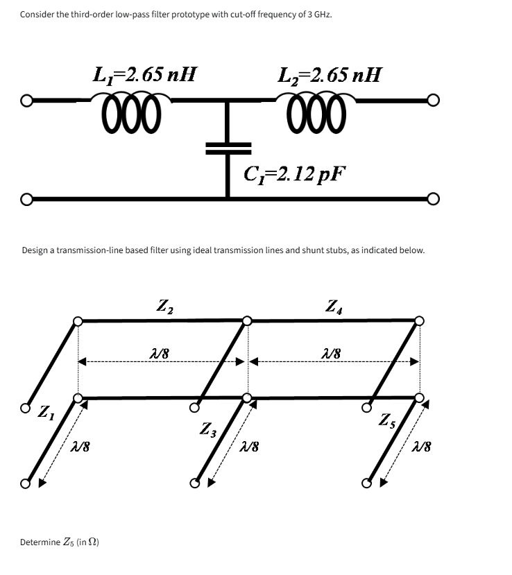 Solved Consider the third-order low-pass filter prototype | Chegg.com