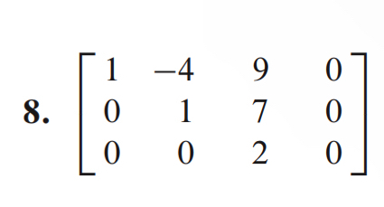 Solved In Exercises 7-10,the augmented matrix of a linear | Chegg.com