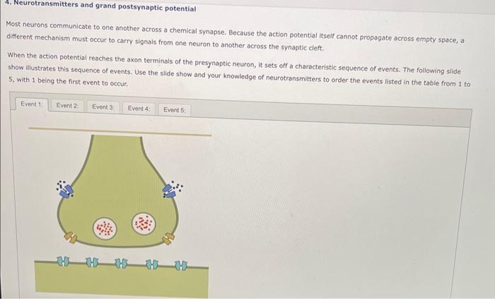 Solved Most neurons communicate to one another across a | Chegg.com