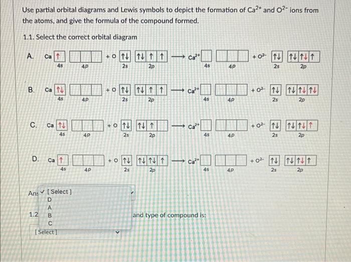 Solved Use partial orbital diagrams and Lewis symbols to | Chegg.com