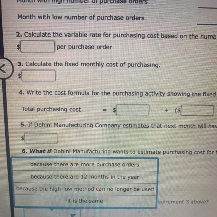 Solved High-Low Method to Determine Fixed Cost and Variable | Chegg.com