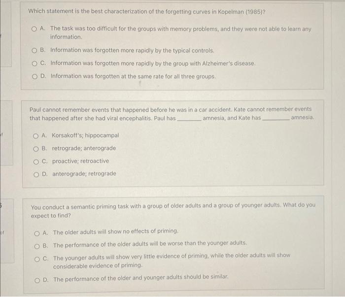 Solved A group of older adults and a group of younger adults | Chegg.com