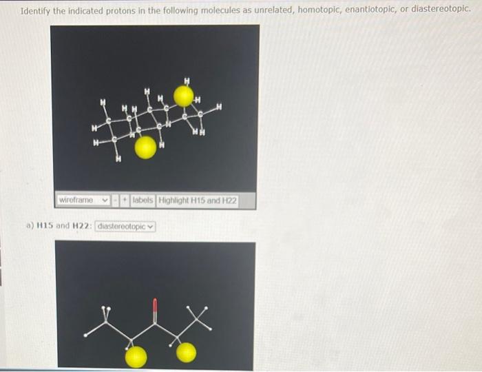 Solved Identify the indicated protons in the following | Chegg.com
