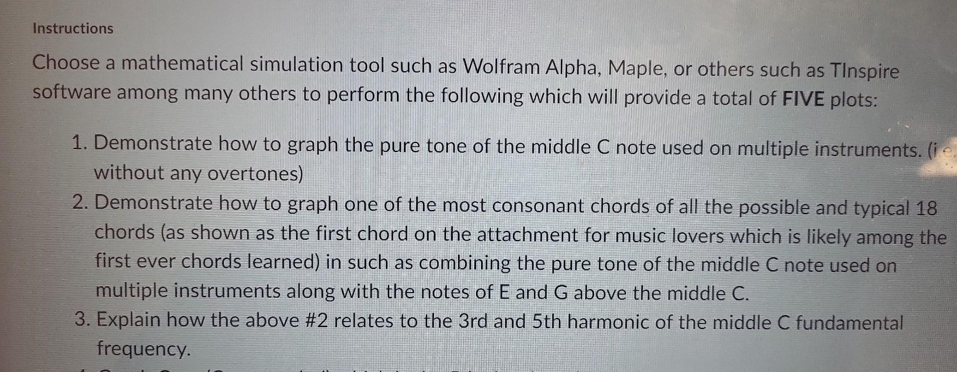 Choose a mathematical simulation tool such as Wolfram | Chegg.com