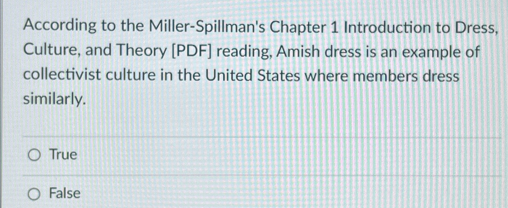 Solved According to the Miller-Spillman's Chapter 1 | Chegg.com