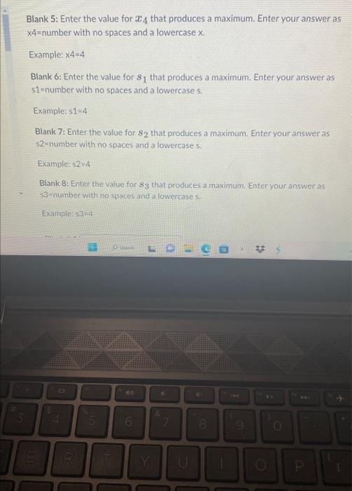 Solved Use the completed simplex table below to give the | Chegg.com