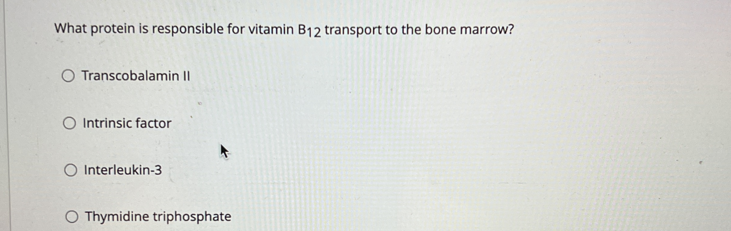Solved What protein is responsible for vitamin B12 | Chegg.com