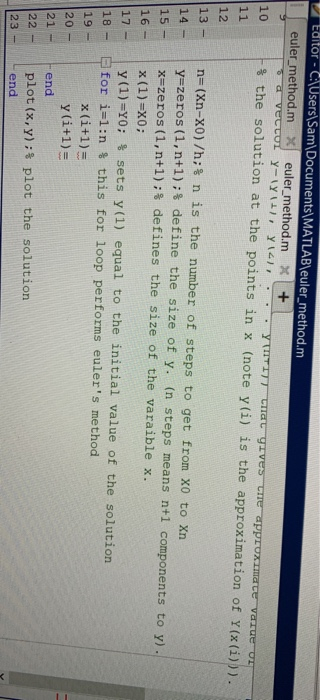 I need 1-6 completed please for Mathlab the Eulers | Chegg.com