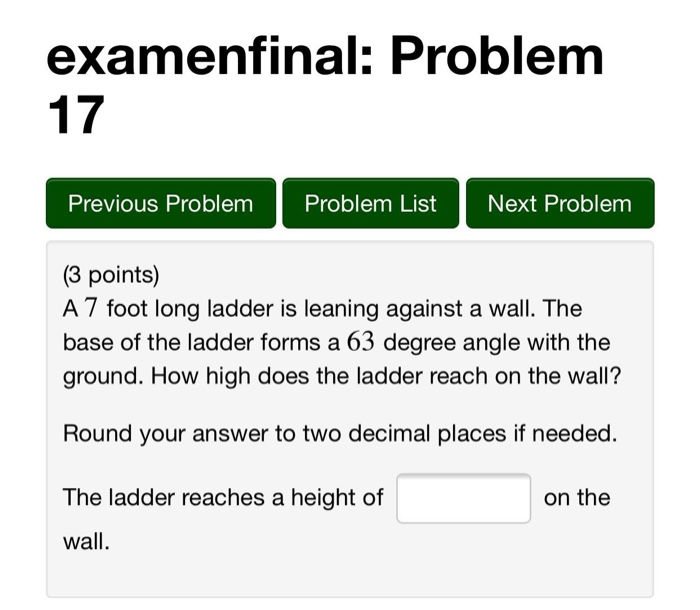 Solved examenfinal: Problem 17 Previous Problem Problem List | Chegg.com