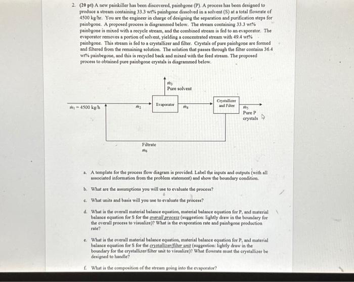 Solved 2. (20pt) A new painkiller has been discovered, | Chegg.com