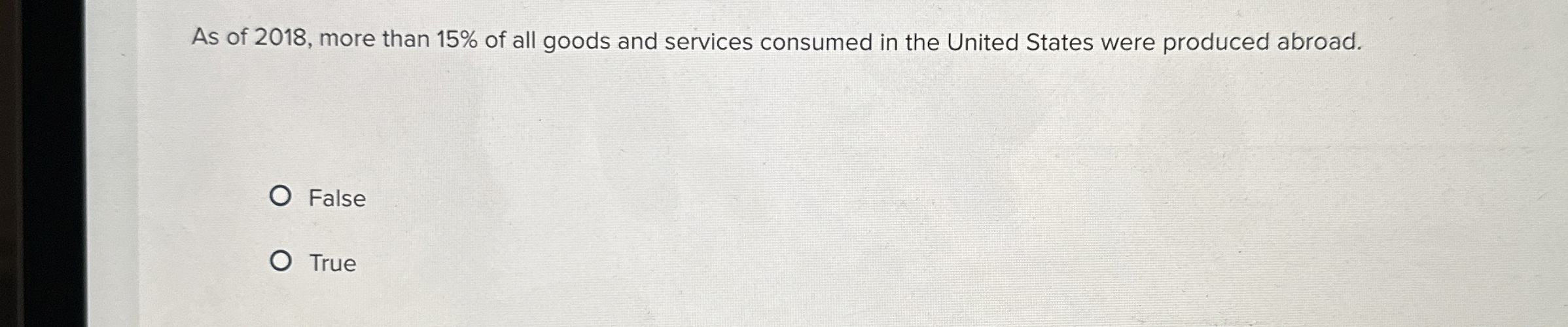 Solved As of 2018 , ﻿more than 15% ﻿of all goods and | Chegg.com