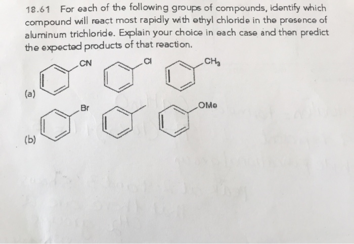 Solved: 18.61 For Each Of The Following Groups Of Compound... | Chegg.com
