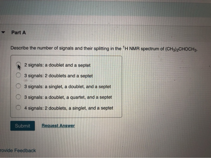 Solved Part A Describe the number of signals and their | Chegg.com