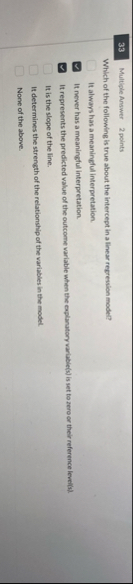 Solved Multiple Answer 2 ﻿pointsWhich of the following is | Chegg.com
