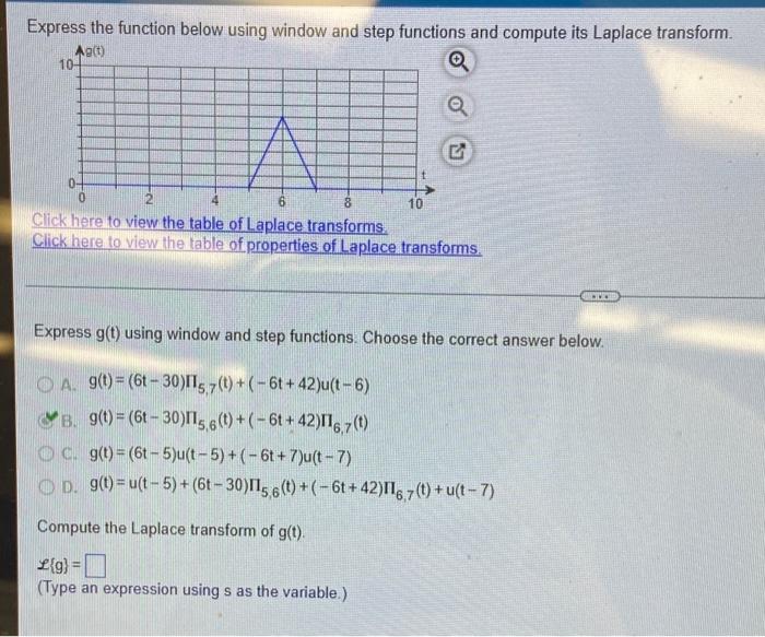 Solved Express the function below using window and step | Chegg.com