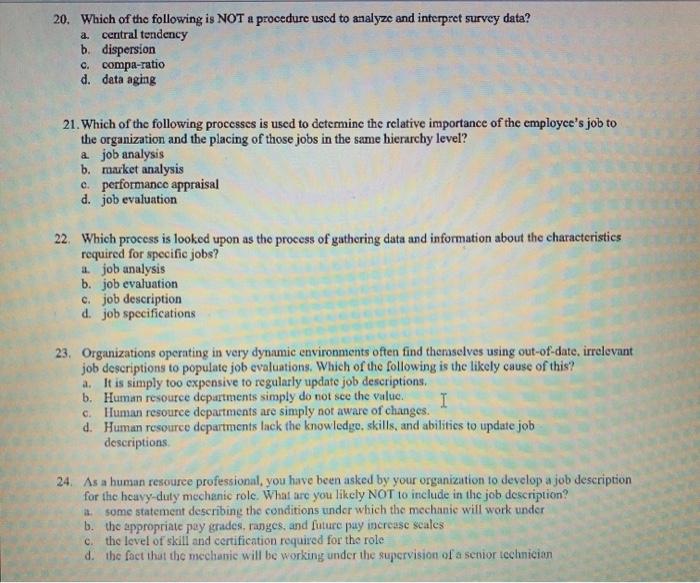 Solved 20. Which of the following is NOT a procedure used to | Chegg.com Solved 20. Which of the following is NOT a procedure used to | Chegg.com