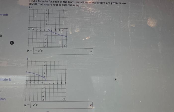 Solved Find A Formula For Each Of The Transformations Wh 