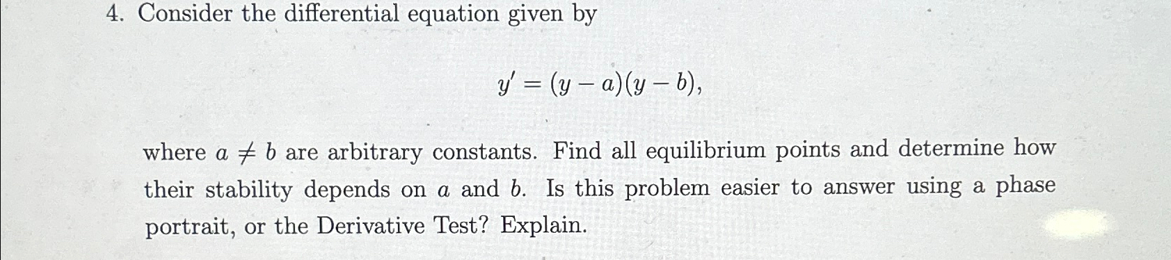 Solved Consider the differential equation given | Chegg.com