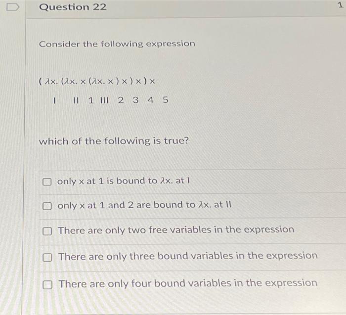 Solved Consider the following expression | Chegg.com