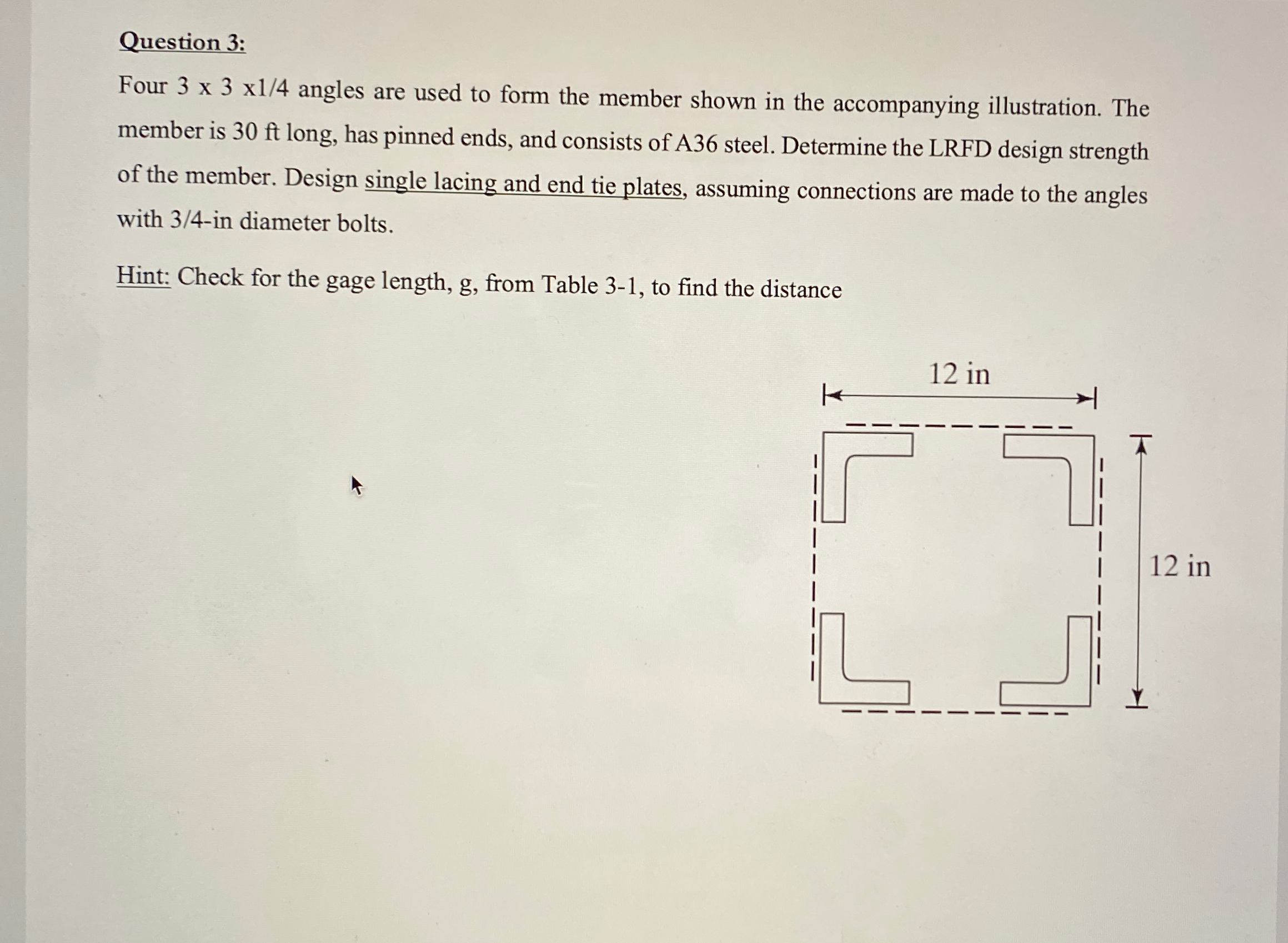 Solved Question 3:Four 3×3×14 ﻿angles are used to form the | Chegg.com