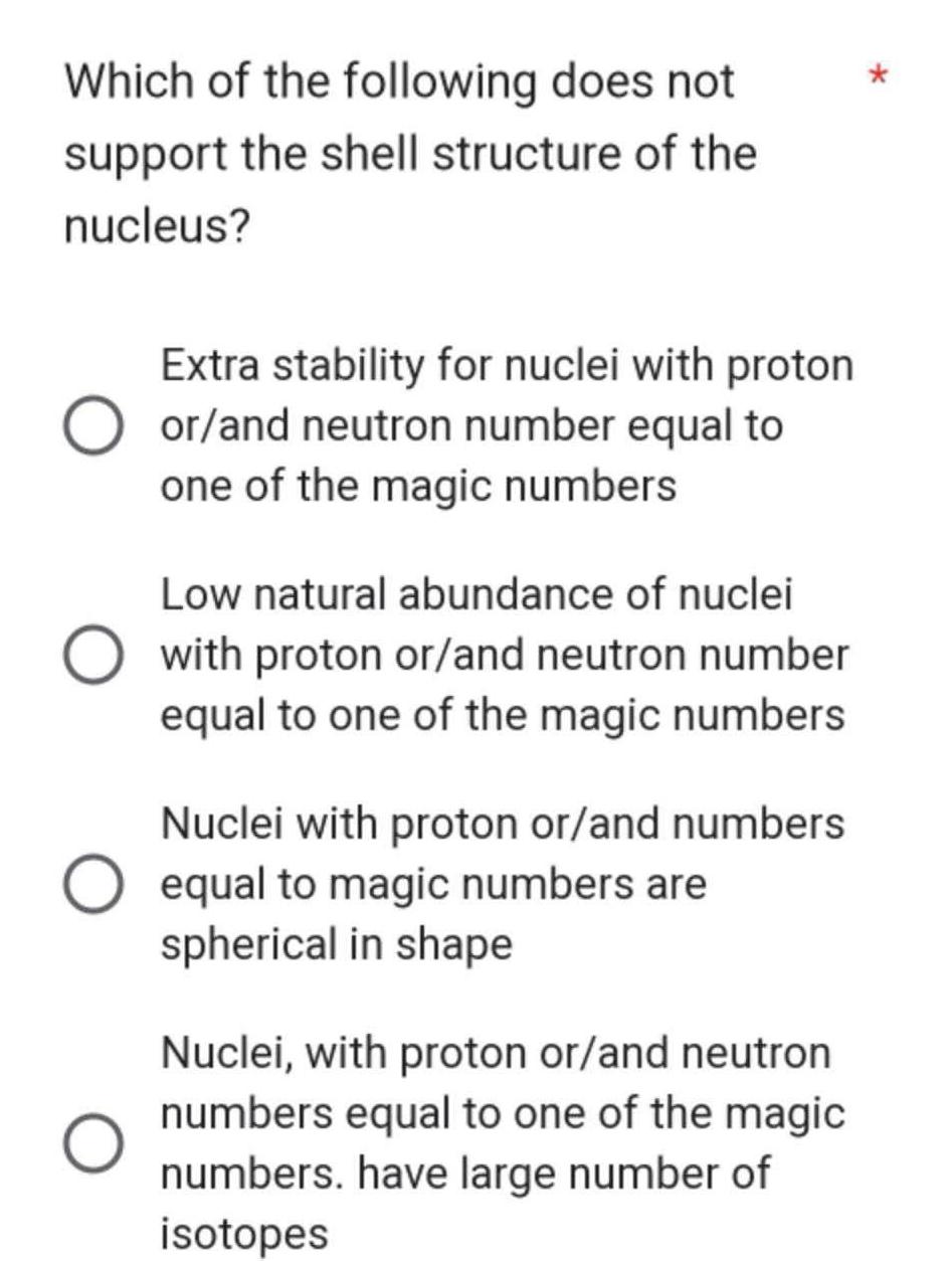 Solved Which of the following does not support the shell | Chegg.com