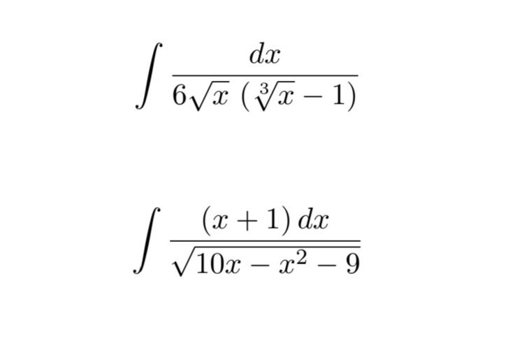 Solved Could You Please Solve This Two Integrals Step By