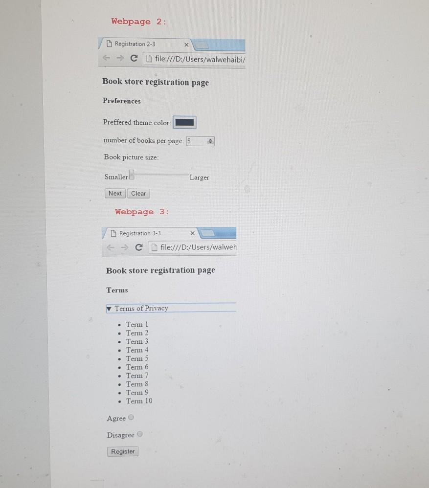 Solved A Write The Xhtml Source Code Corresponding To The 9722