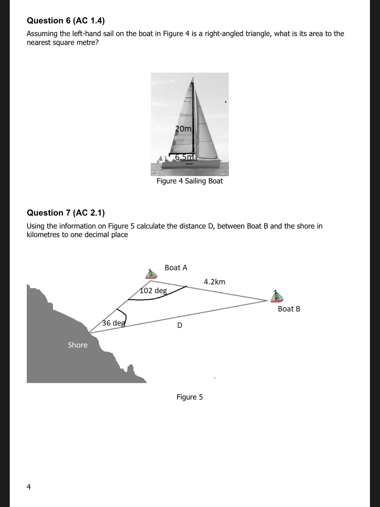 Solved Question 6 (AC 1.4)Assuming the left-hand sail on the | Chegg.com