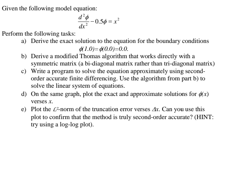 Solved Given the following model | Chegg.com