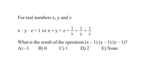 Solved For real numbers x,y ﻿and | Chegg.com