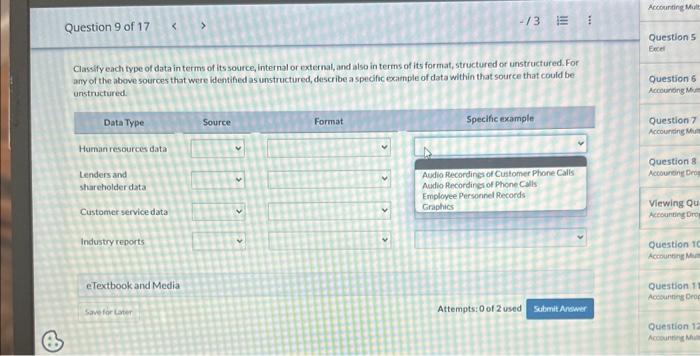 Solved Classify each type of data in terms of its source, | Chegg.com