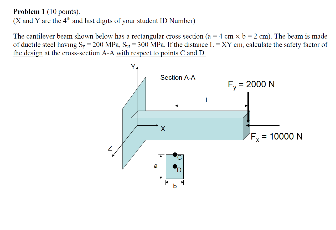 Solved Problem 1 (10 ﻿points).( x ﻿and Y ﻿are the 4th ﻿and | Chegg.com