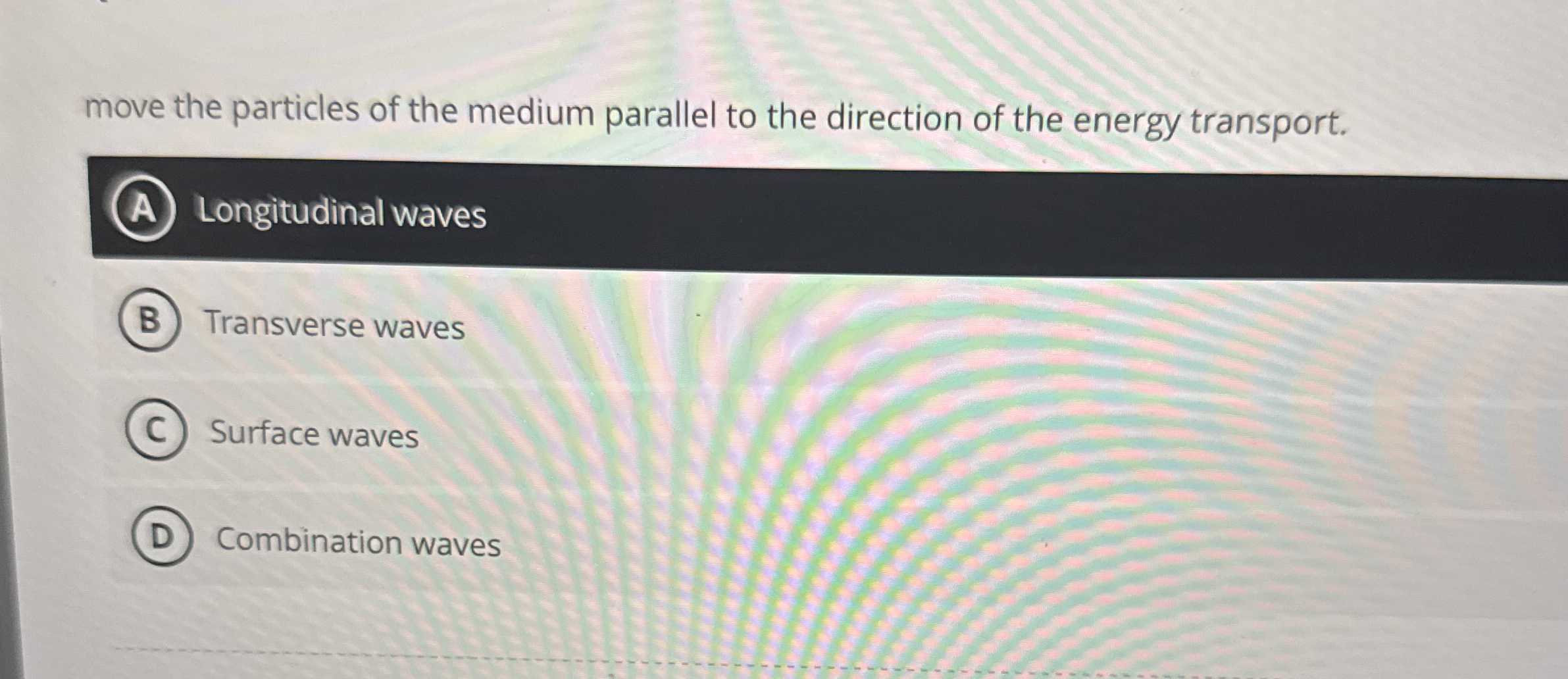 Solved move the particles of the medium parallel to the | Chegg.com