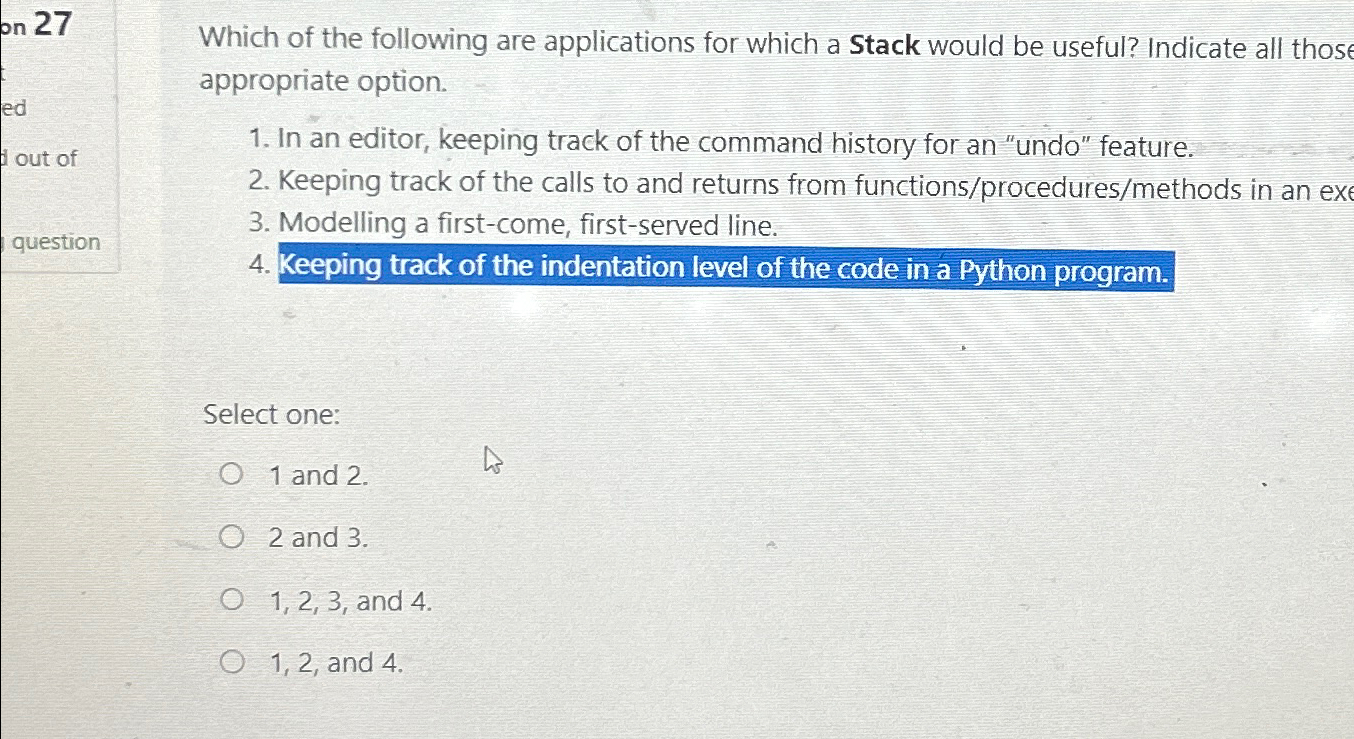 Solved Which of the following are applications for which a | Chegg.com