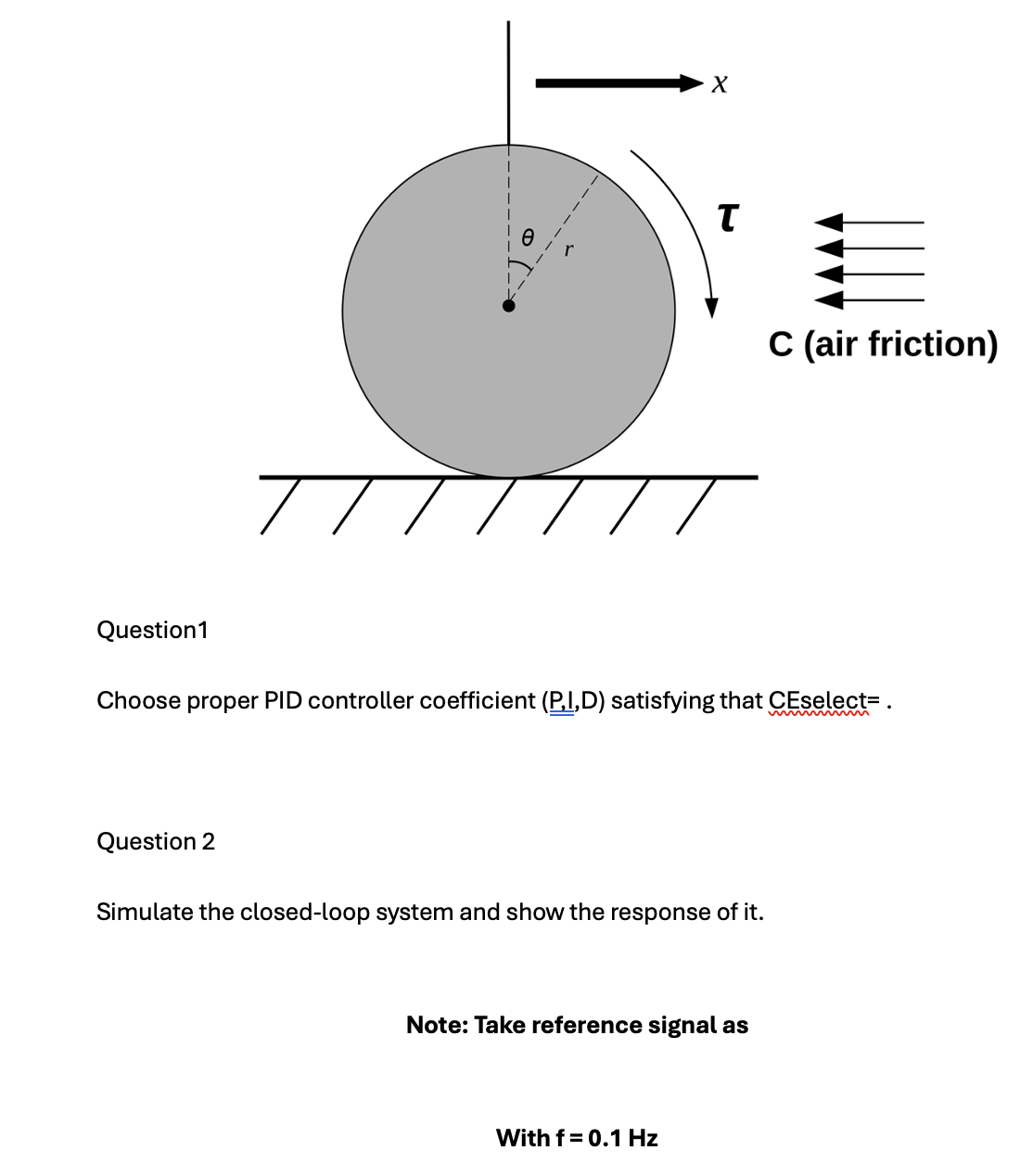 Solved Question1Choose proper PID controller coefficient ( | Chegg.com