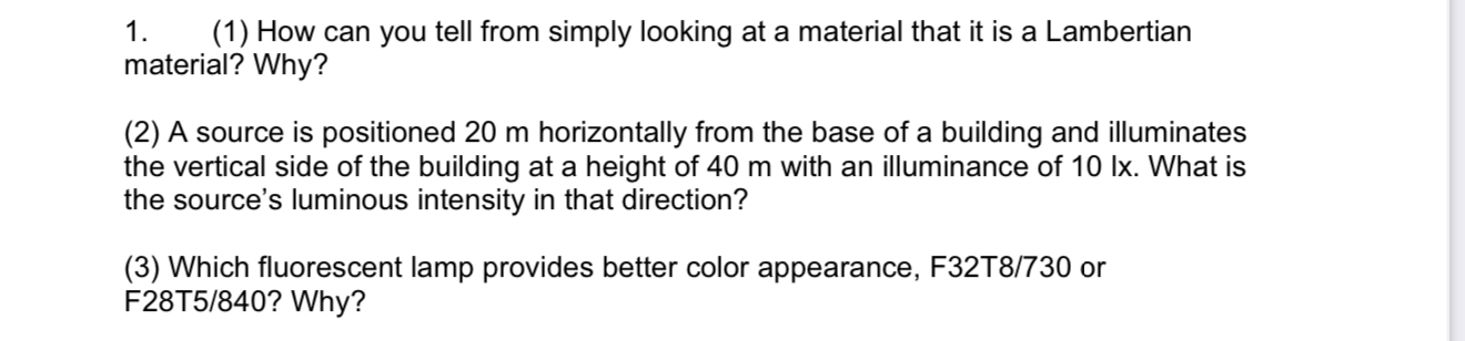 Solved (1) ﻿How can you tell from simply looking at a | Chegg.com