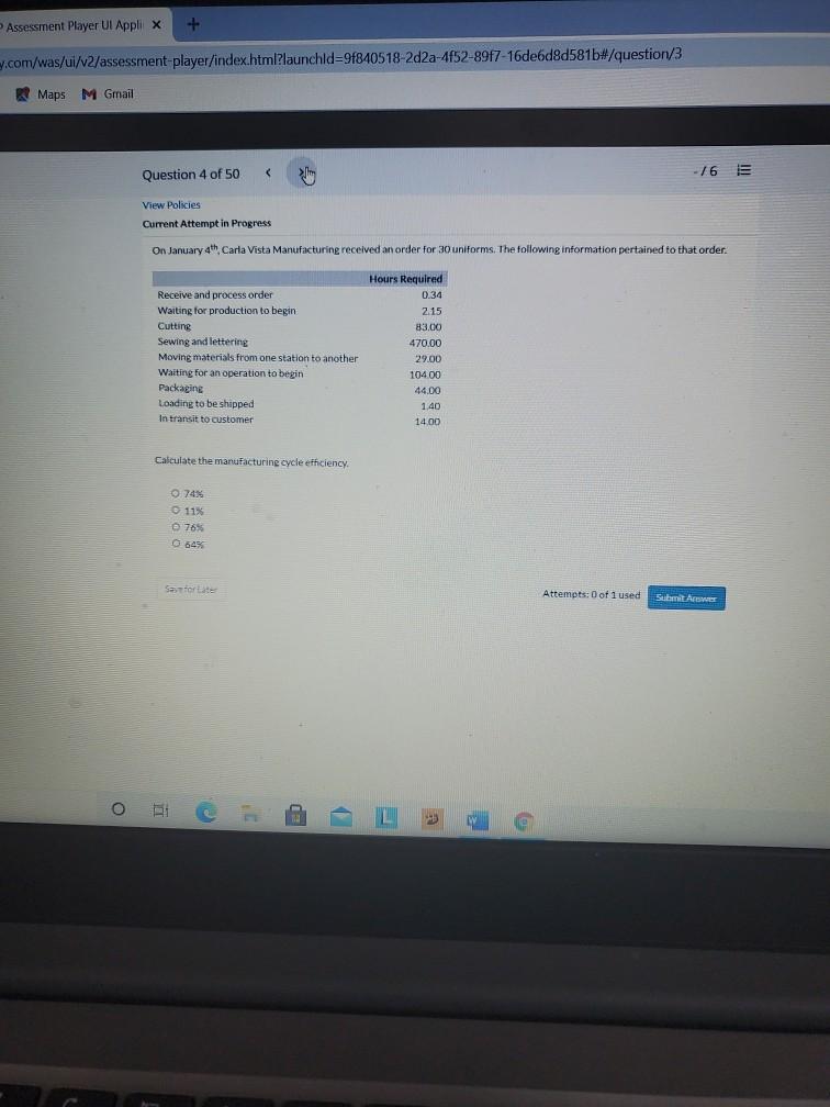 Solved Assessment Player UI Appli X + | Chegg.com