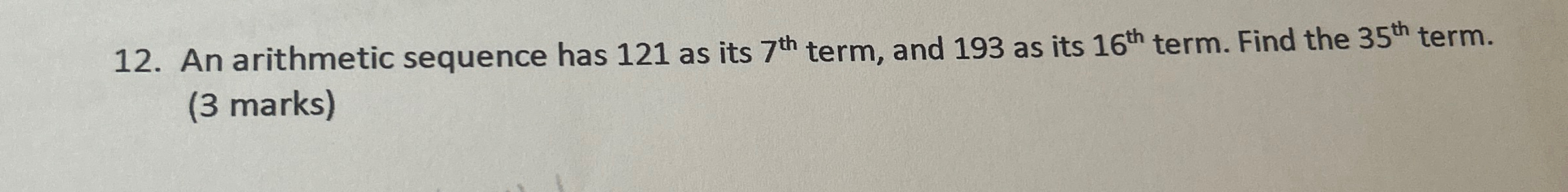 Solved An arithmetic sequence has 121 ﻿as its 7th ﻿term, | Chegg.com