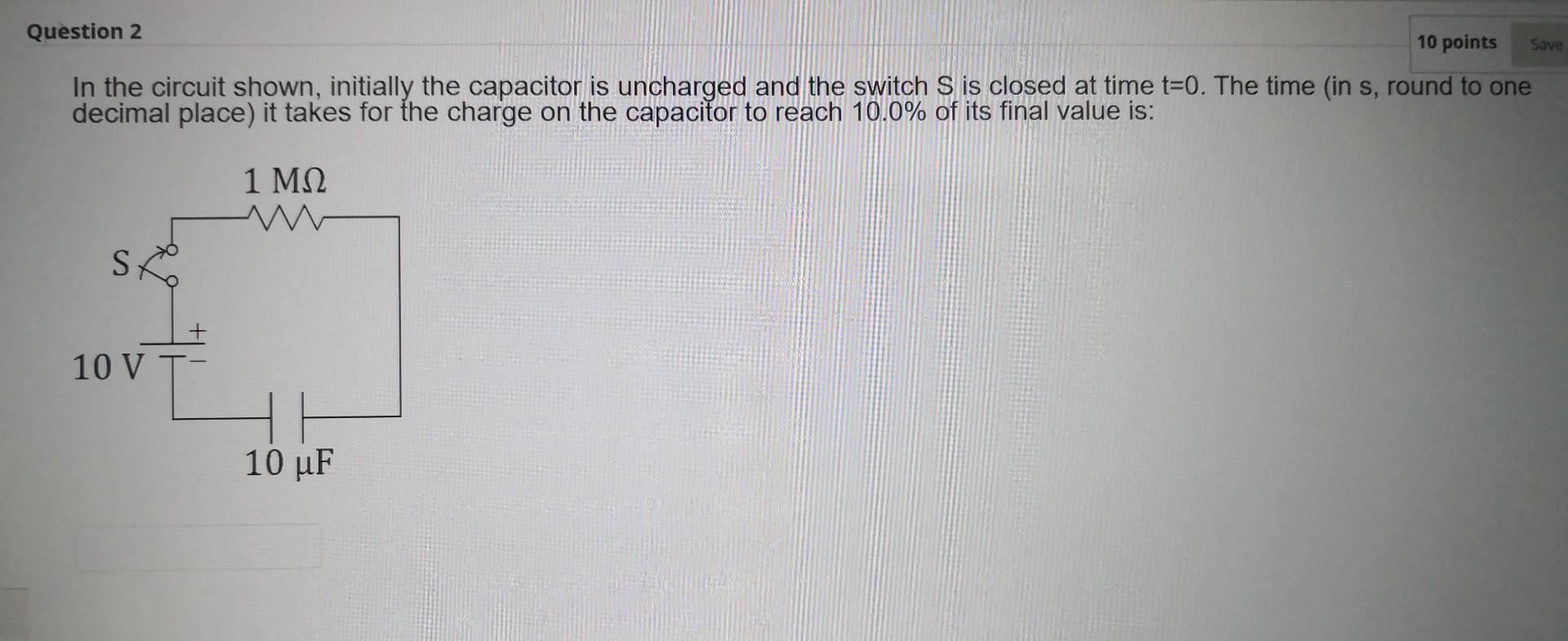[Solved]: In the circuit shown, initially the capa