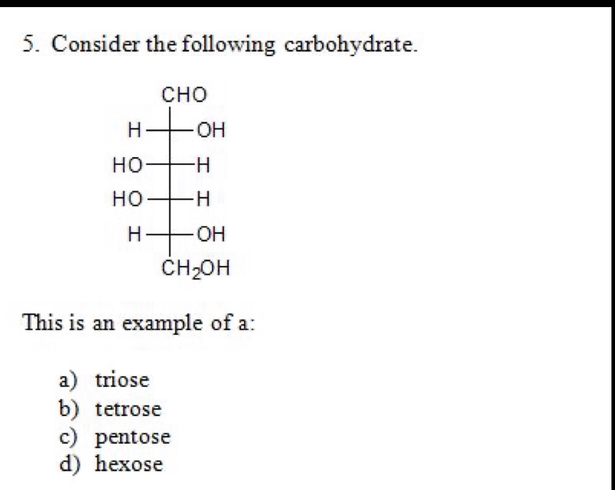 Solved Consider the following carbohydrate.This is an | Chegg.com